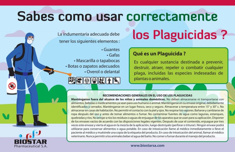 ¿Sabes como usar correctamente los plaguicidas? - Biostar